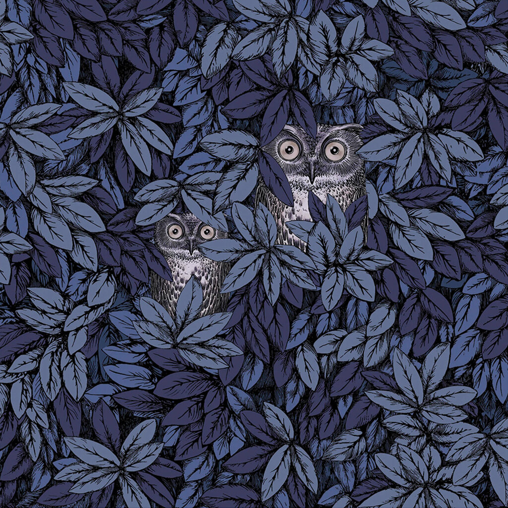 Tapet - Foglie E Civette - Mariella Interiors